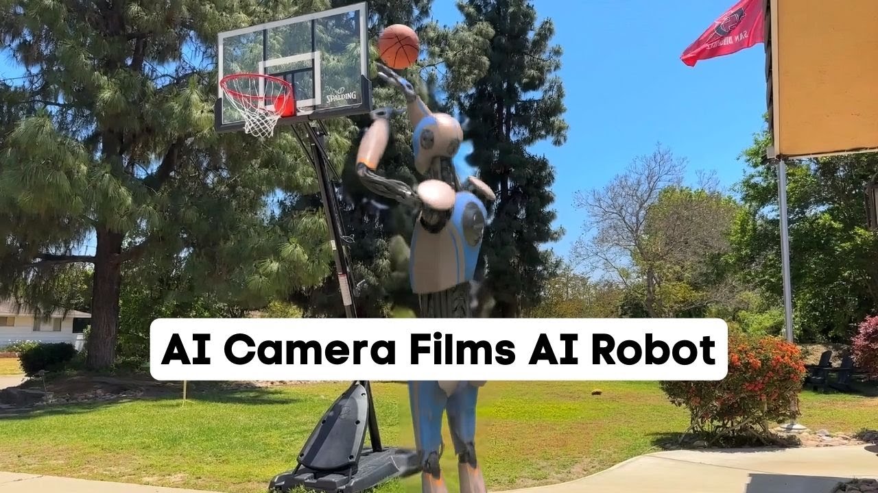 An AI Camera Filmed A Robot Playing Basketball - YouTube