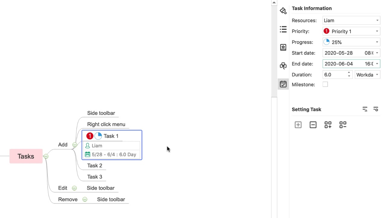 EdrawMind Tutorial - Tasks - YouTube