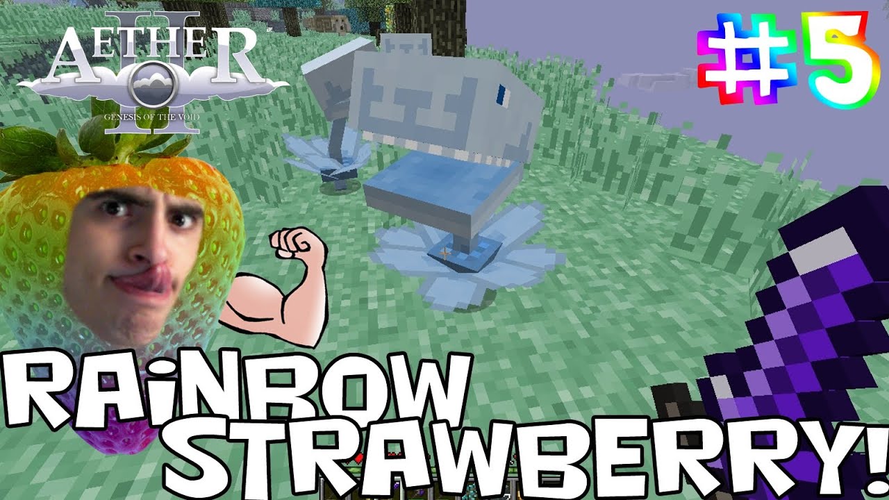 Minecraft Aether 2 Genesis Of The Void [Alpha] Let's Play - Ep. 5 Rainbow Strawberry! - YouTube