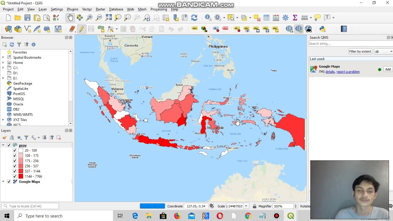 MEMBUAT GRADASI WARNA pada PETA Pesebaran COVID 19 Di Indonesia QGIS ...