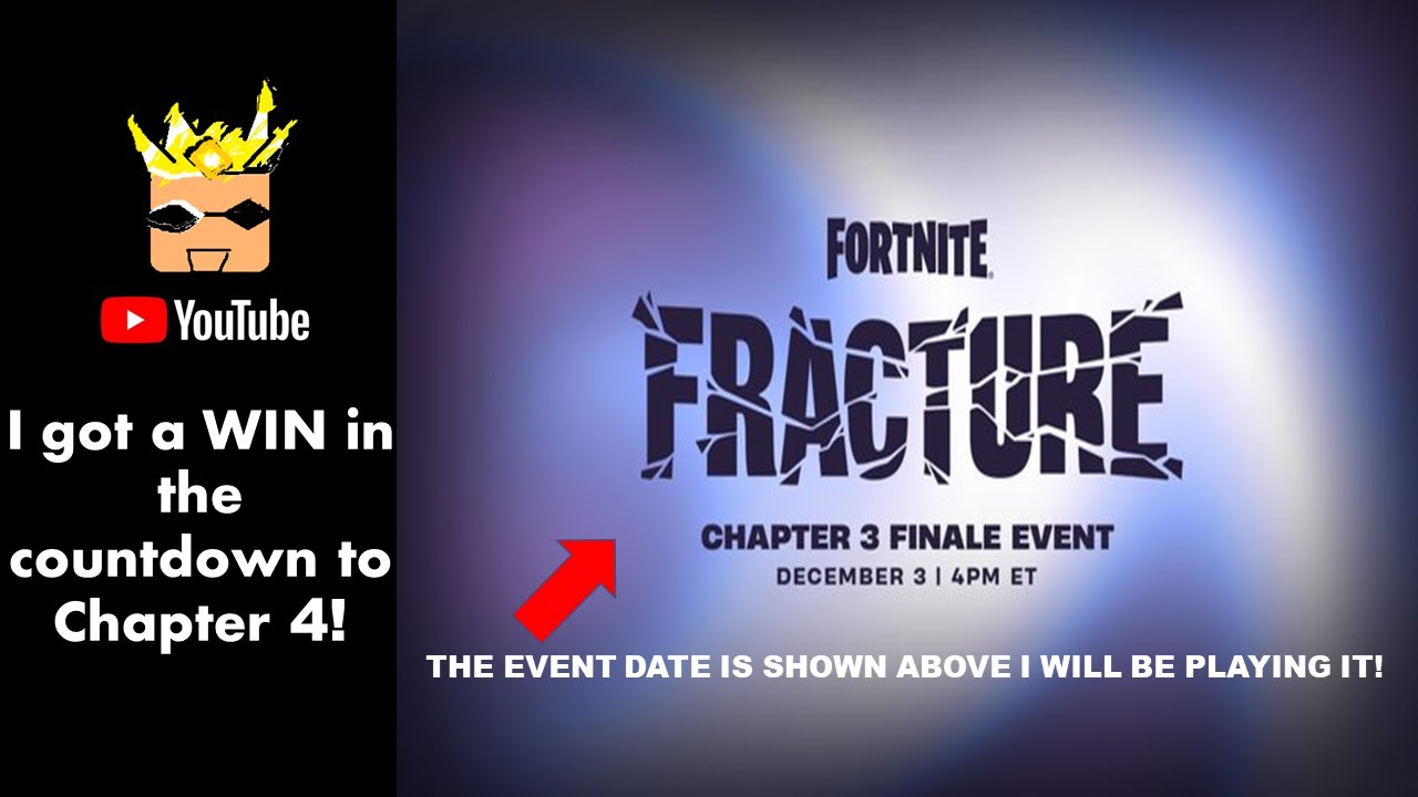 I got a WIN in the countdown to Fortnite Chapter 4! - YouTube
