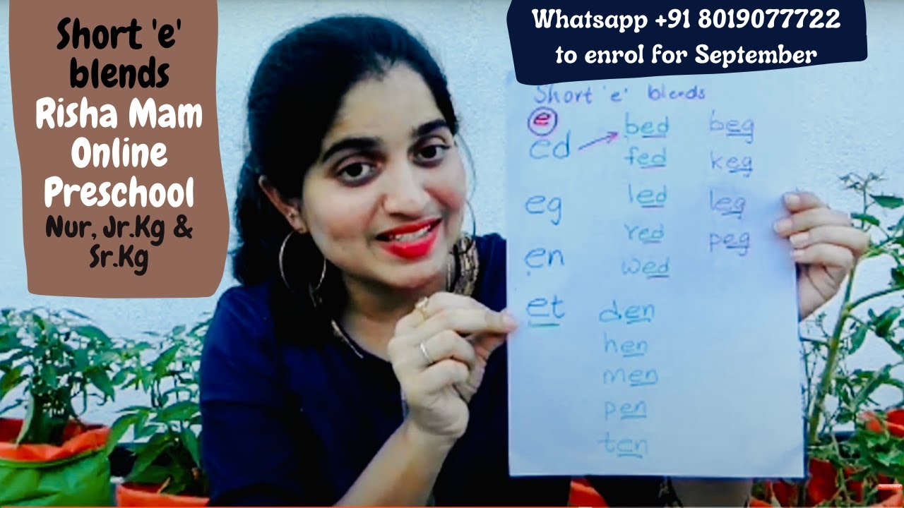 Risha Mam Phonics Live Class Online Preschool Classes for Nur, Jr Kg ...