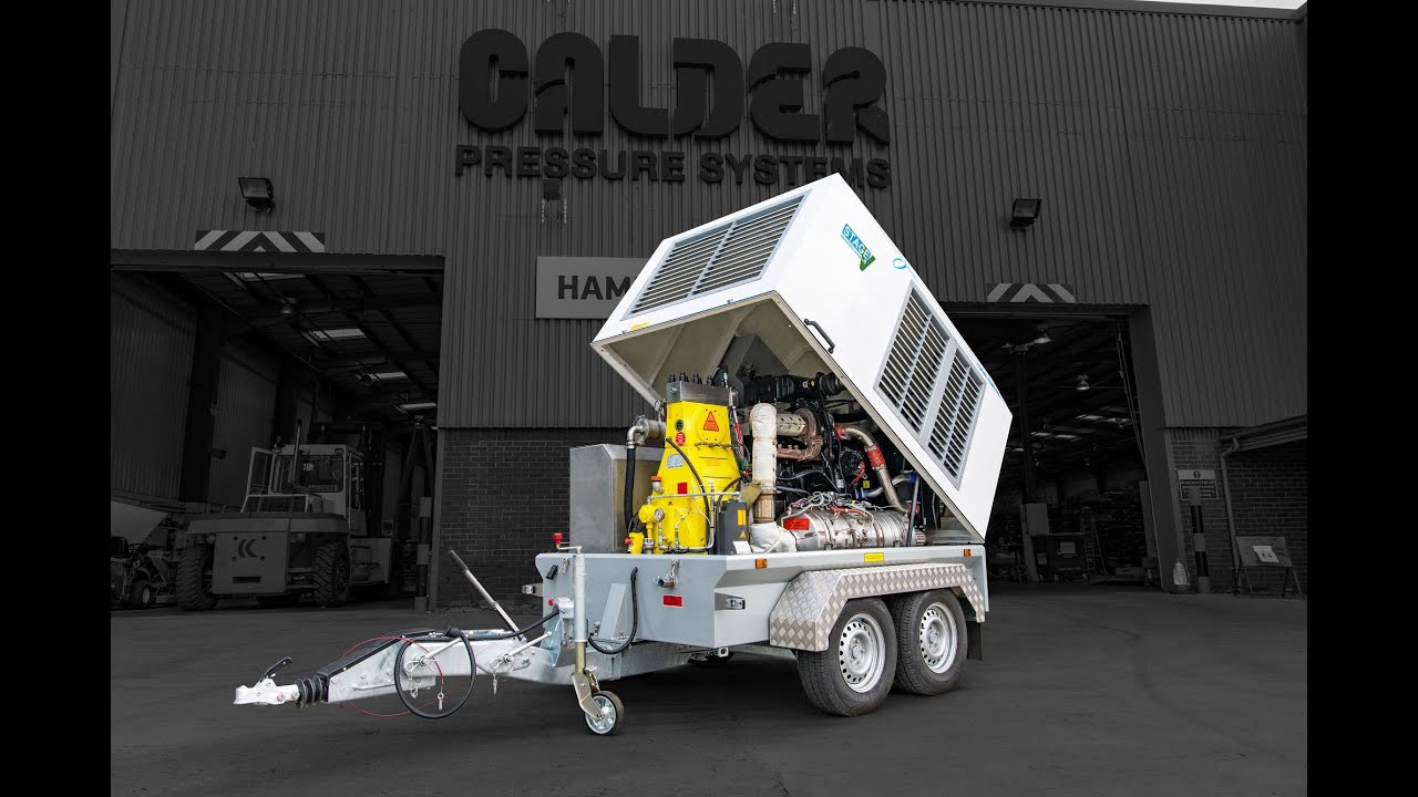 Waterjetting pump unit - mobile, Stage 5 - YouTube