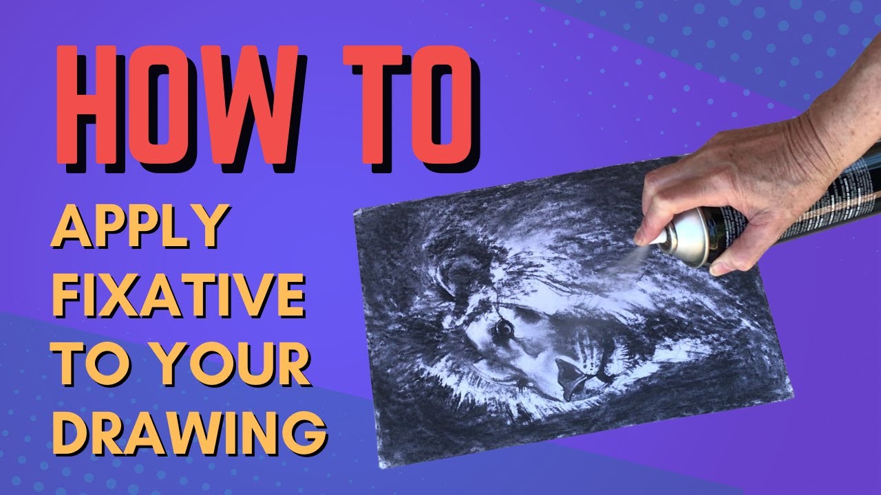 Ninja Art Tip #116: How To Apply Fixative To Your Drawing - YouTube