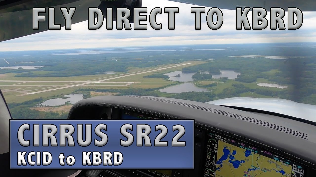 Cirrus SR22 Flight to Brainerd MN - Garmin Avionics - YouTube