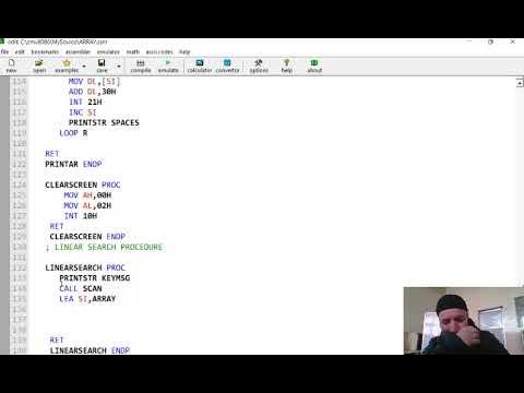 ARRAY OPERATIONS IN 8086 PROGRAMMING PART TWO - YouTube