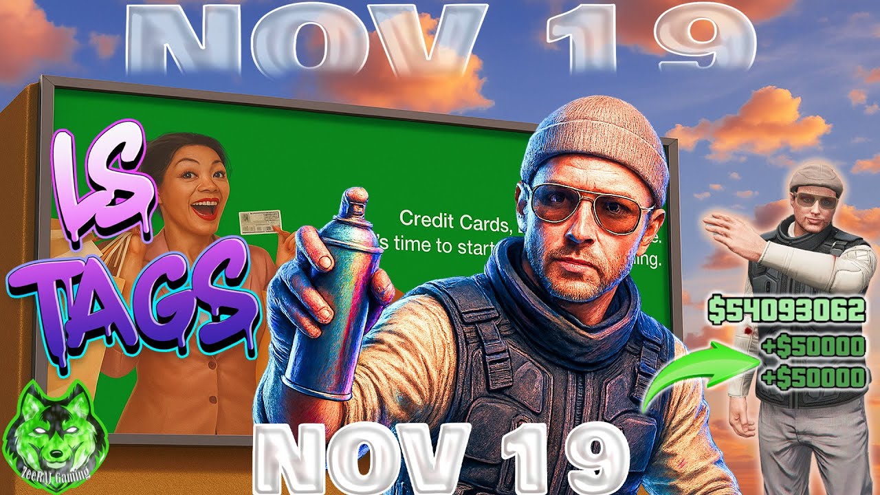 GTA Online LS Tags Location Today November 19 | I Found ALL 5 LS Tags ...