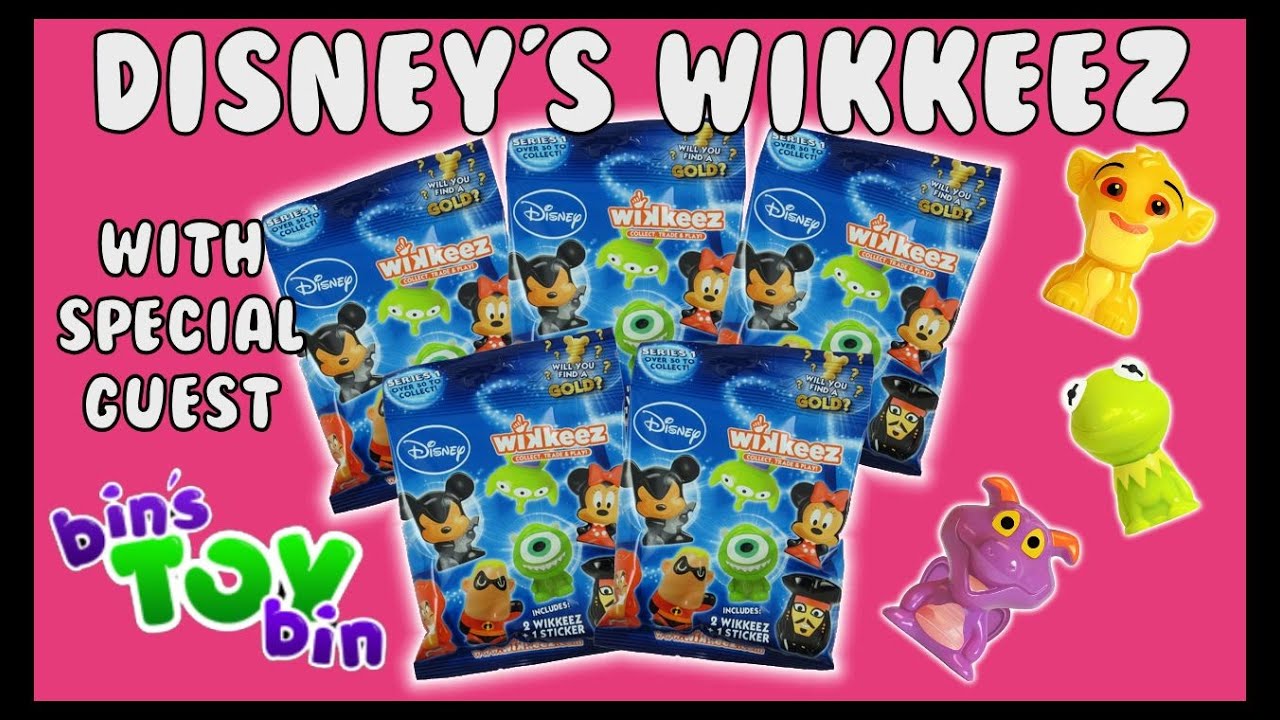 Disney Wikkeez Blind Bags Opening with Bin's Toy Bin! - YouTube
