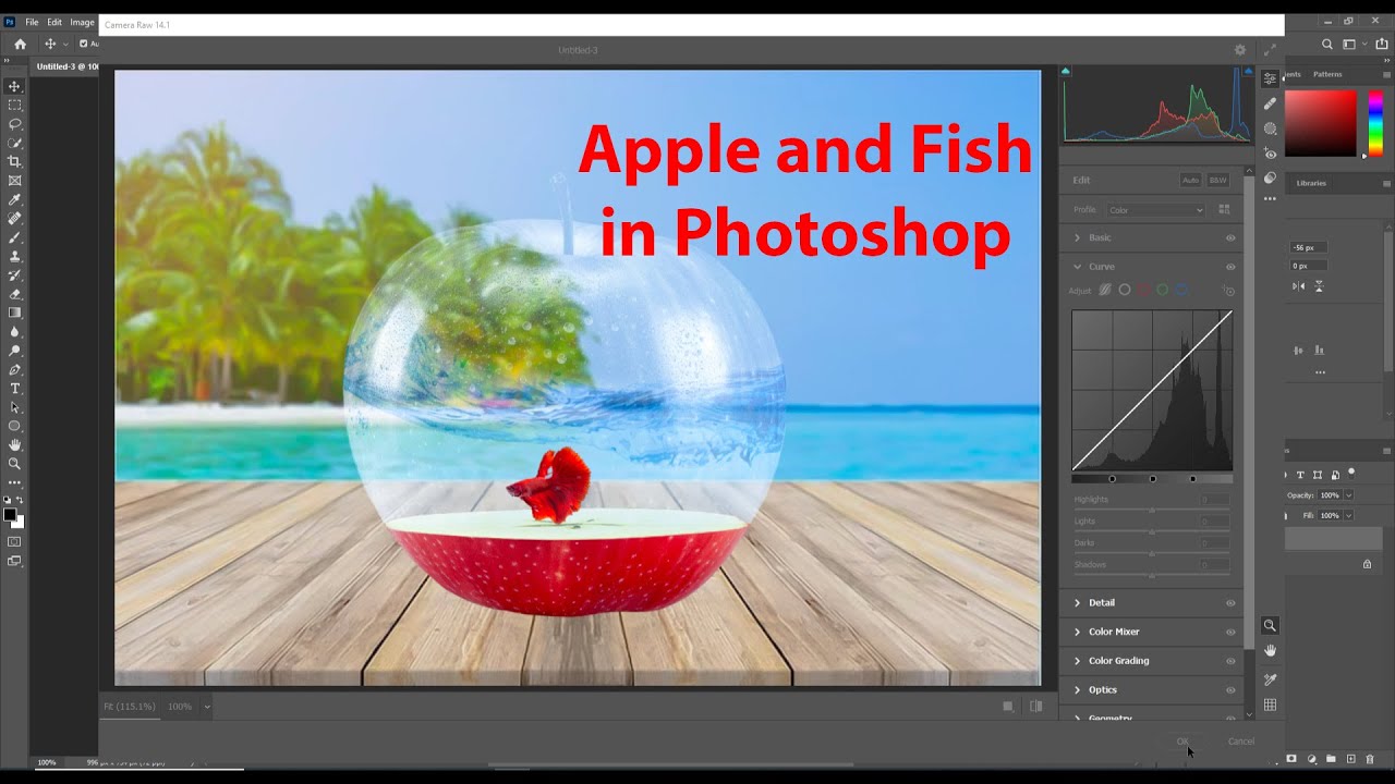 Best Photoshop Manipulation Technique | Apple and Fish | Free Photoshop ...