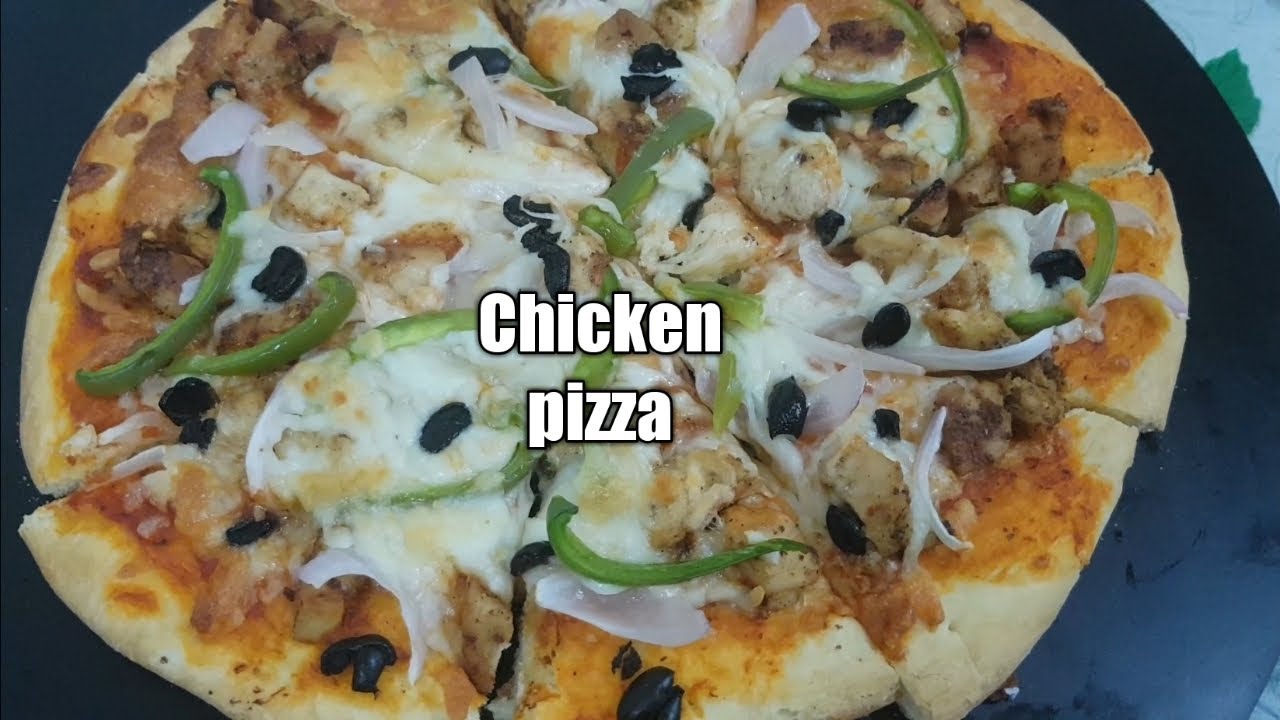 Easy chicken pizza/homemade chicken pizza/ how to make chicken pizza/# ...