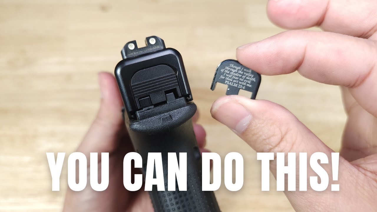 HOW REPLACE GLOCK REAR SLIDE PLATE ANY GENERATION IN 3O SECONDS - YouTube