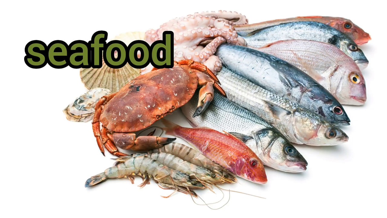 Seafood names in American English - YouTube