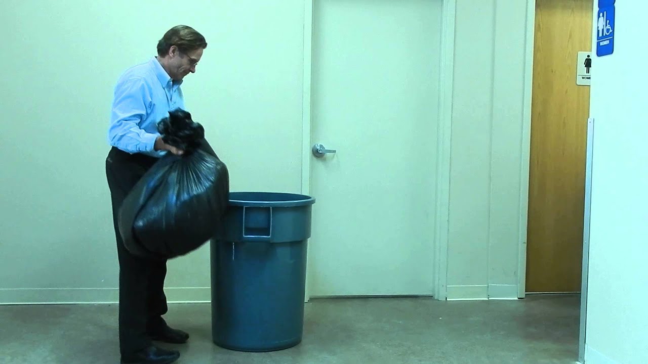 Safe-Side™ Barrel - Ergonomic "No-Lift" Trash Receptacle - YouTube