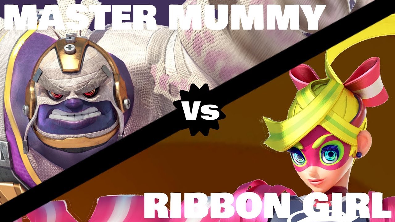 Master Mummy Vs Ribbon Girl Special ARMS Match! - YouTube