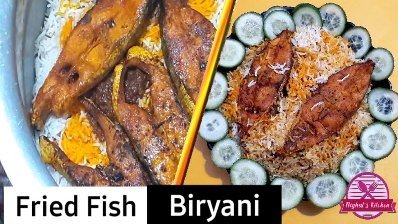 How to make Fried Fish Biryani | Seafood recipes | Machli ki Biryani by ...