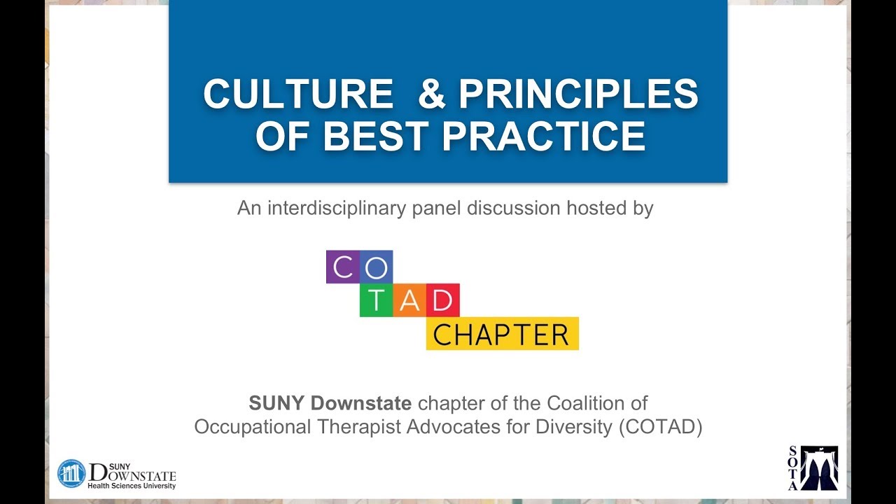 COTAD CHAPTER 2019 | Culture & Principles of Best Practice - YouTube