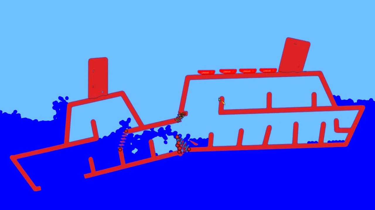 Disaster of the S.S. Tanner | Algodoo - YouTube