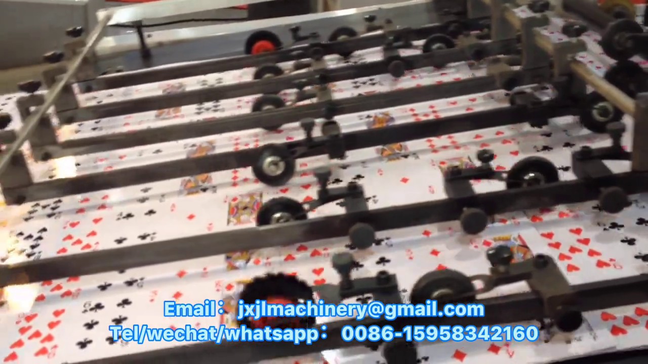 PK108-110 Fully-automatic Playing Cards Slitting And Collating Machine ...