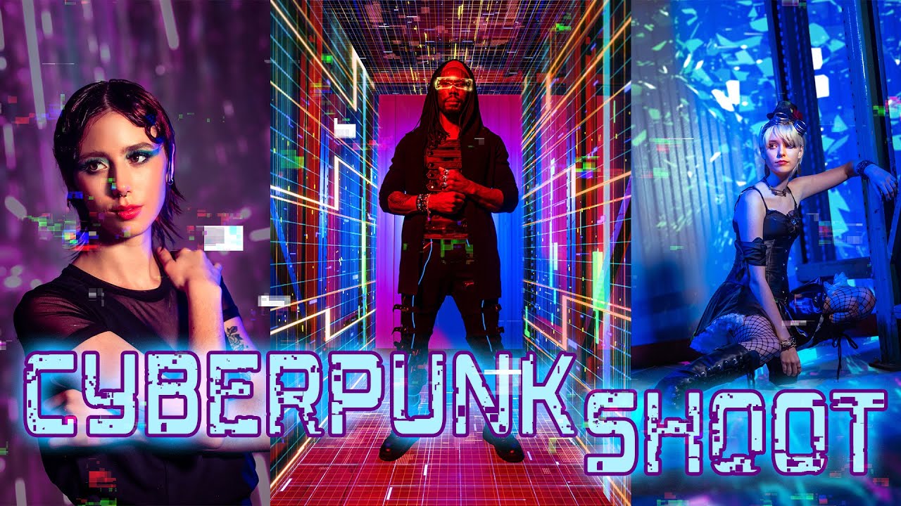 Cyberpunk group photoshoot - YouTube