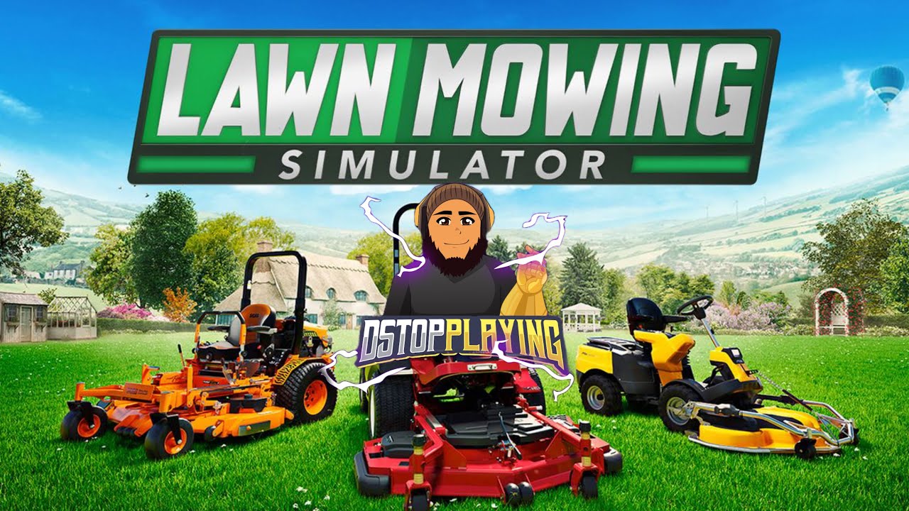 Lawn Mowing Simulator! WE ON DAT GRASS!!!! - YouTube