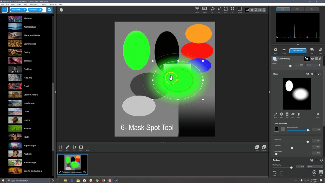 Mask Spot tool - YouTube
