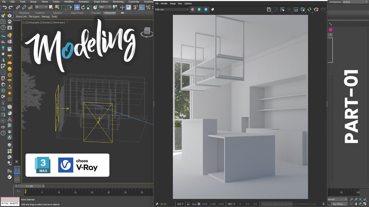 interior design 3ds max vray Tutorial #dotmattech - YouTube