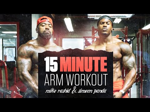 15 Minutes Arm Workout, No Breaks with Simeon Panda | Mike Rashid