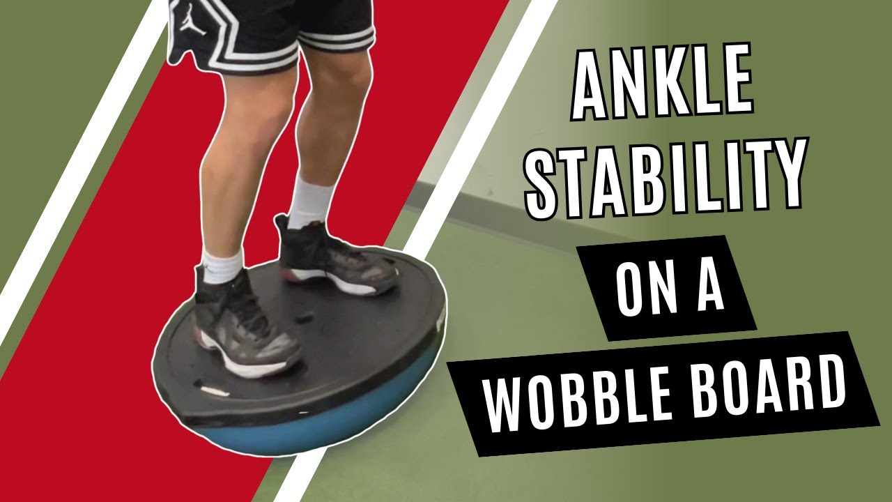 Ankle Stability Exercise on a Wobble Board & BOSU Ball - YouTube