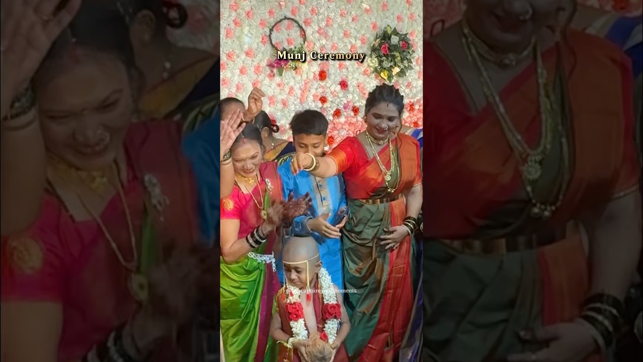 Munj ceremony #song #music #wedding #munj #rituals #shorts #celebration ...