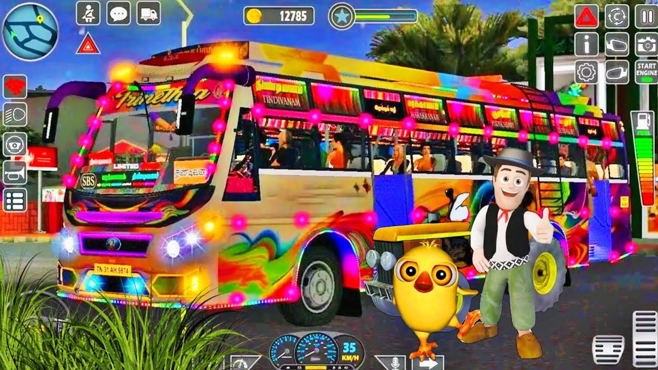 Euro Bus Driving - Bus Game 3D - Bus Game Android Gameplay animals ...
