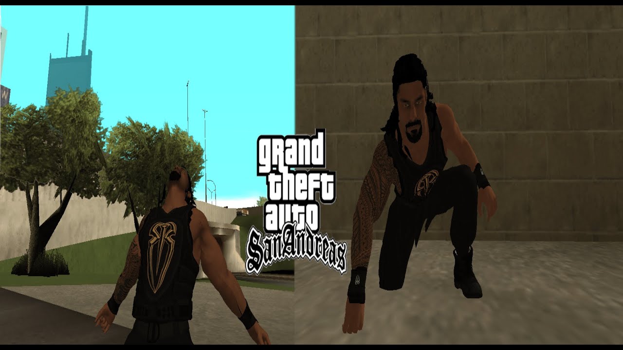 GTA SA - Roman Reigns Mod [RELEASED] - YouTube