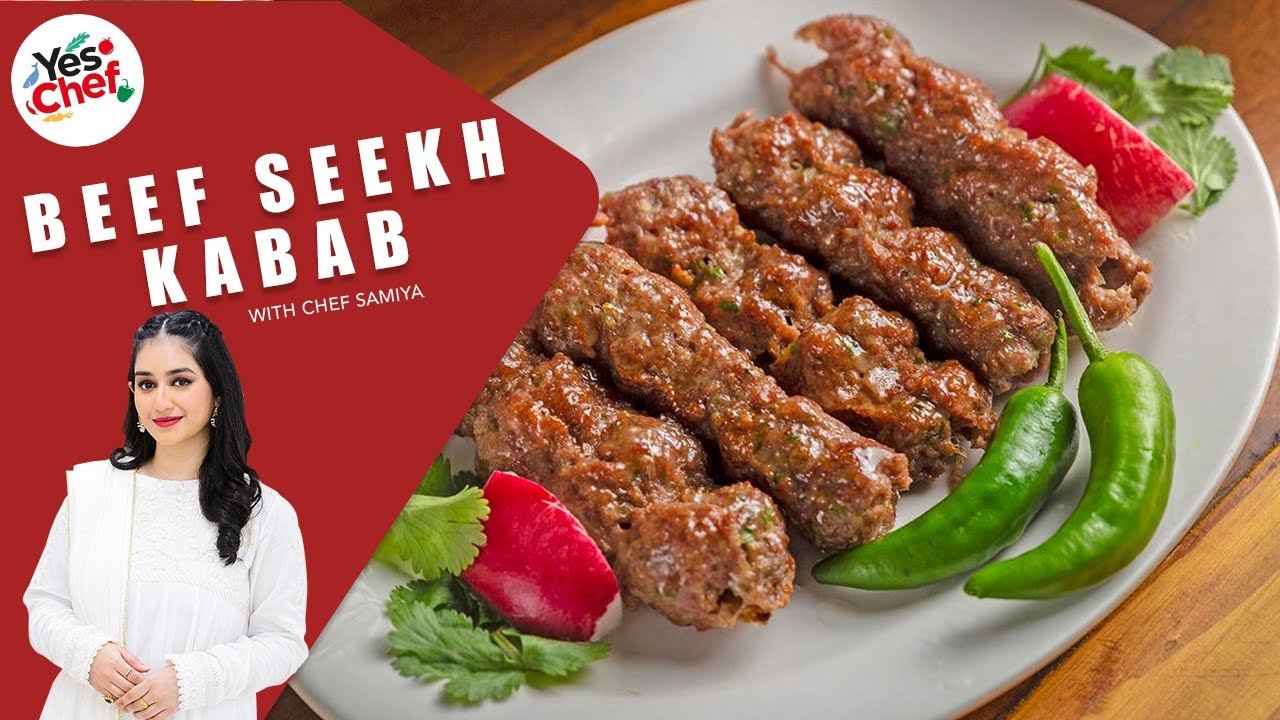 Beef Seekh Kabab Recipe By Chef Samiya Asim | We Love Food - YouTube