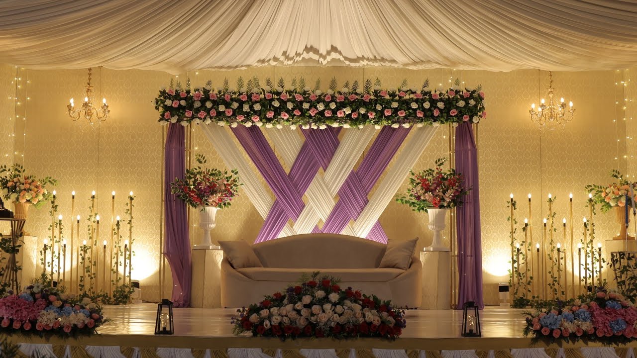 Wedding Stage Decor | Bliss Caterers & Events | Palackamannil - YouTube