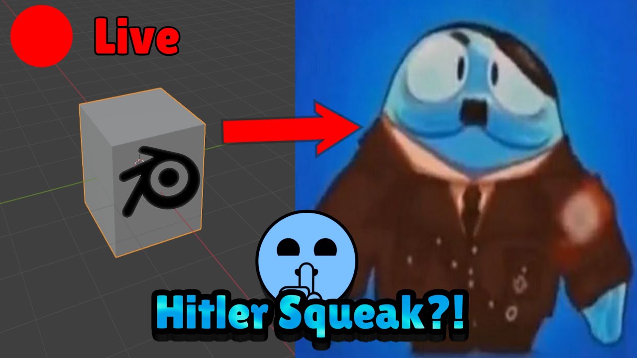 Completing 3D model of Hitler Squeak in Blender! Brawl Stars - YouTube