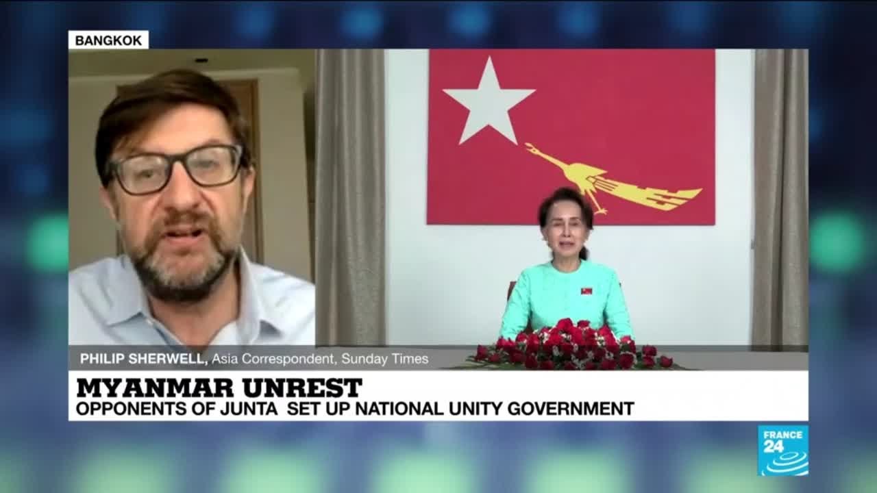 Opponents of Myanmar's junta set up national unity government - YouTube
