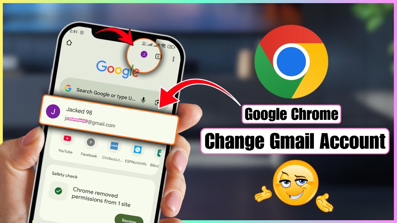 How to Change Gmail in Google Chrome | Switch Gmail Account Easily ...