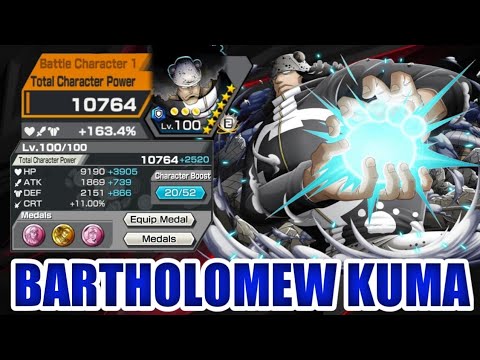 BARTHOLOMEW KUMA LEVEL 100 GAMEPLAY | ONE PIECE BOUNTY RUSH | OPBR ...