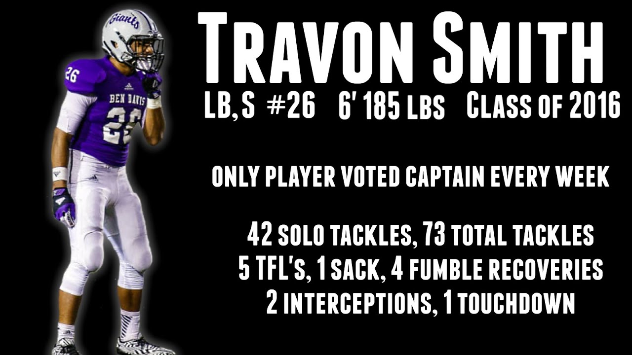 Travon Smith Highlights, Class of 2016 - YouTube