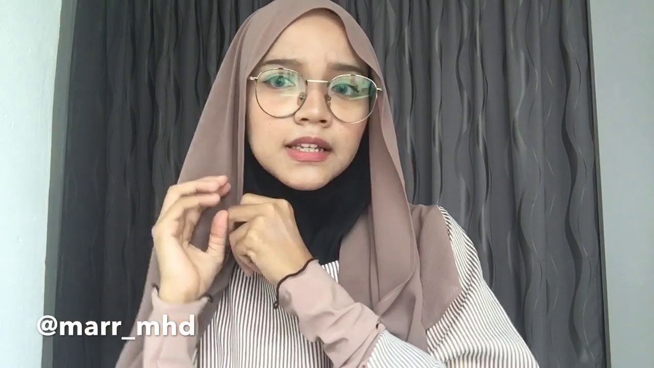 Shawl tutorial paling simple - marrmohd - YouTube