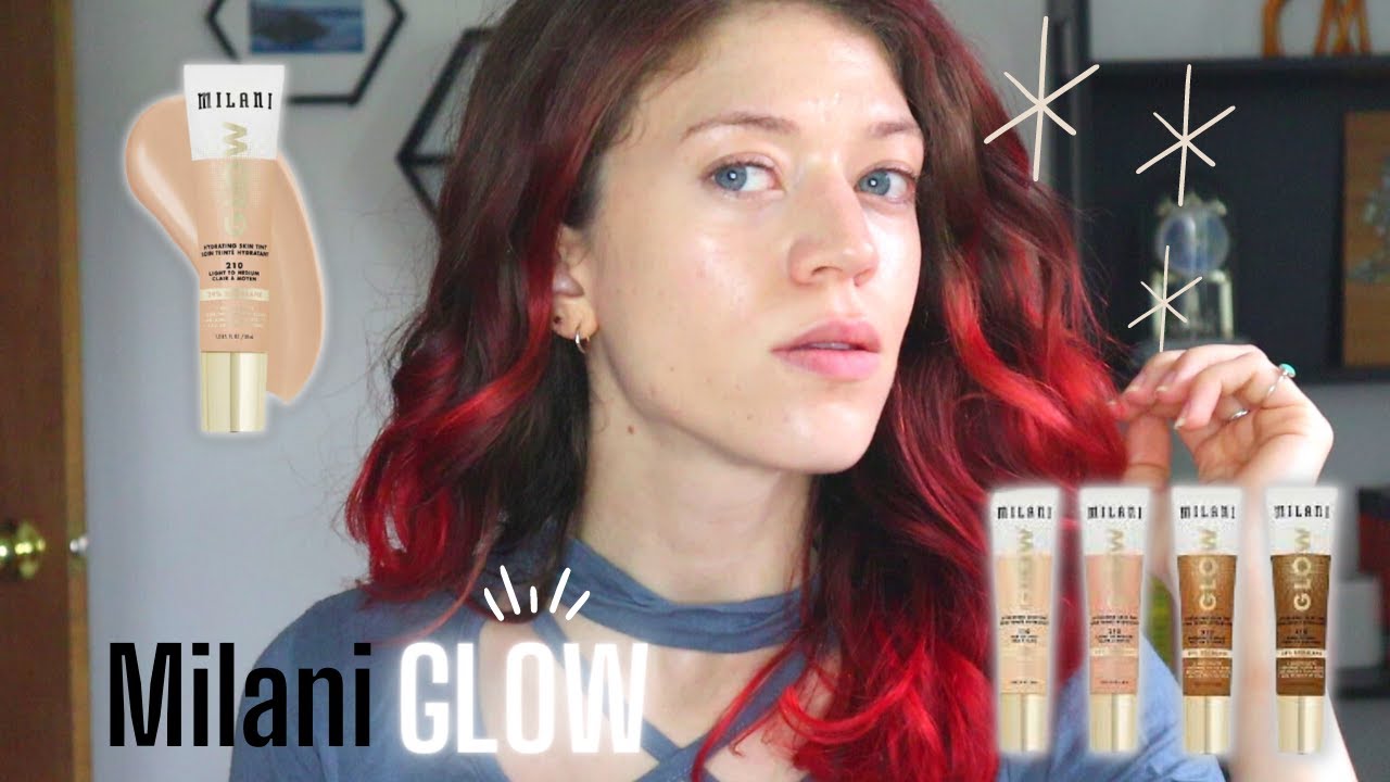 Milani GLOW Hydrating Skin Tint Foundation | 10 hour l WEAR TEST - YouTube