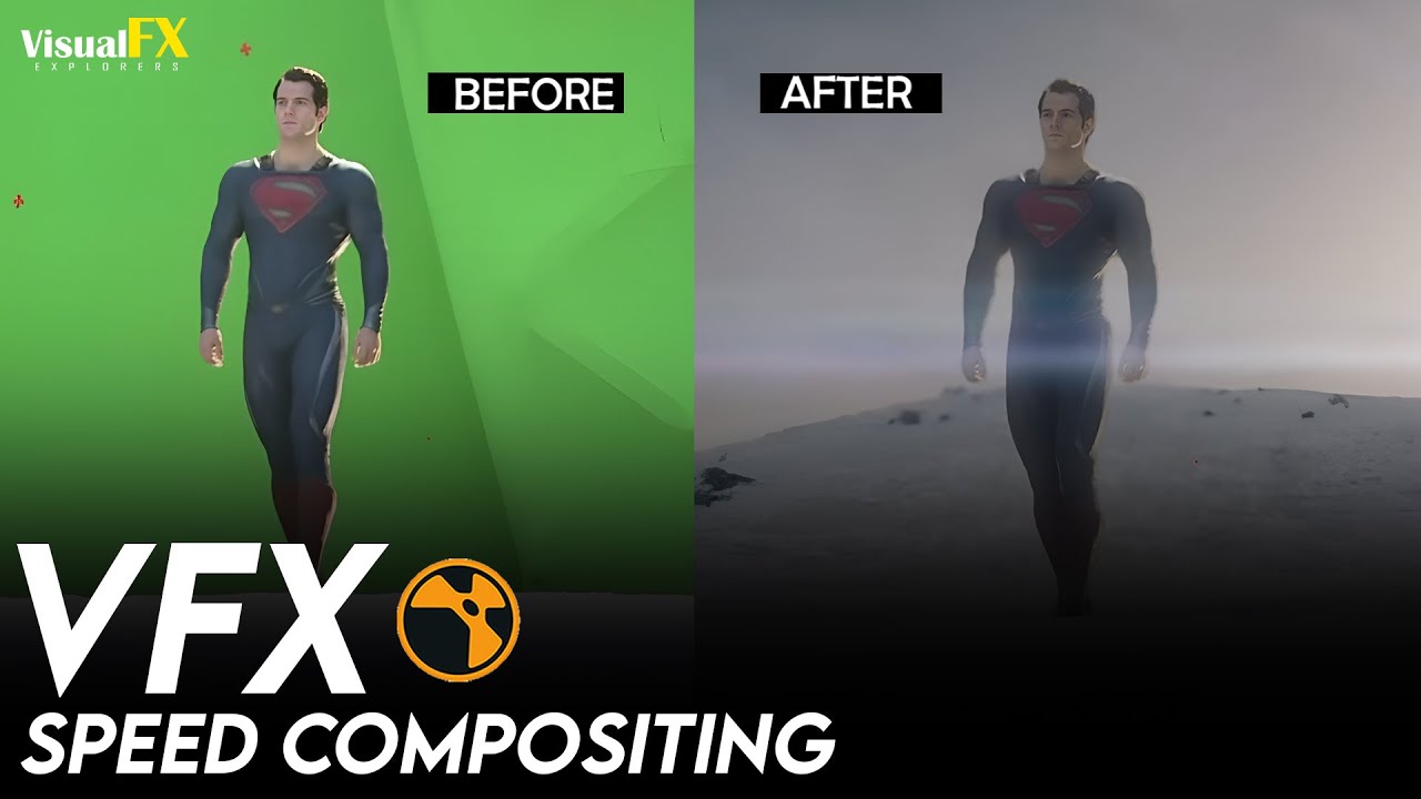 Creating a SUPERMAN-Level VFX Shot in Nuke | Speed Compositing ...