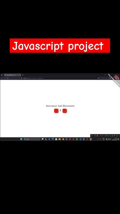 Javascript Counter Rahul ka coding#javascript #css #html - YouTube