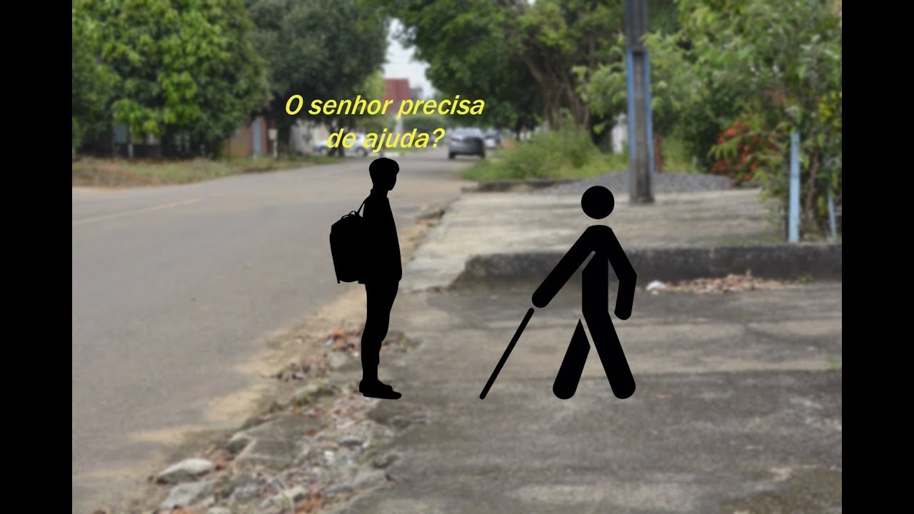 Ajudar um cego na rua! Qual a melhor forma para fazer isso? - YouTube