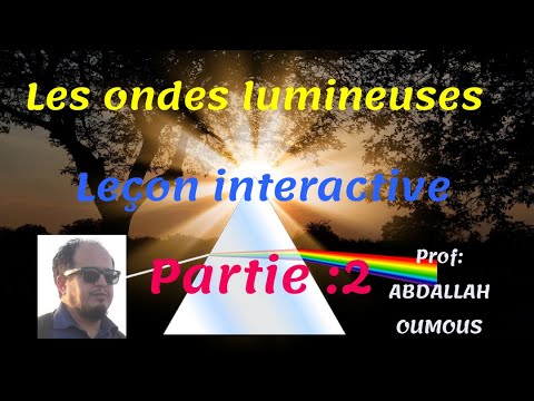 Les ondes: Propagation d'une onde lumineuse (Partie 2) - YouTube
