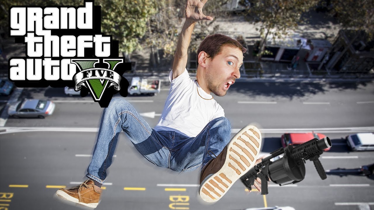 Falling and Failing - GTA 5 Funny Moments - YouTube