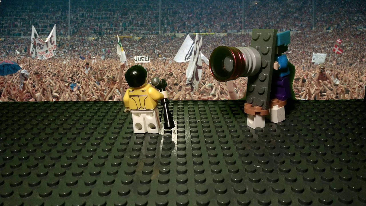 Freddie Mercury - Ayo Live Aid (Lego Stop Motion) - YouTube