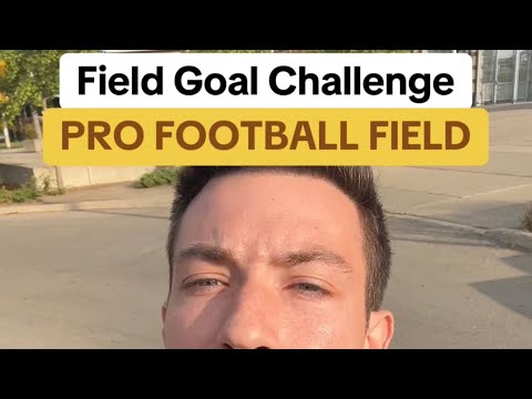 Field goal challenge: PROFESSIONAL FOOTBALL FIELD - YouTube