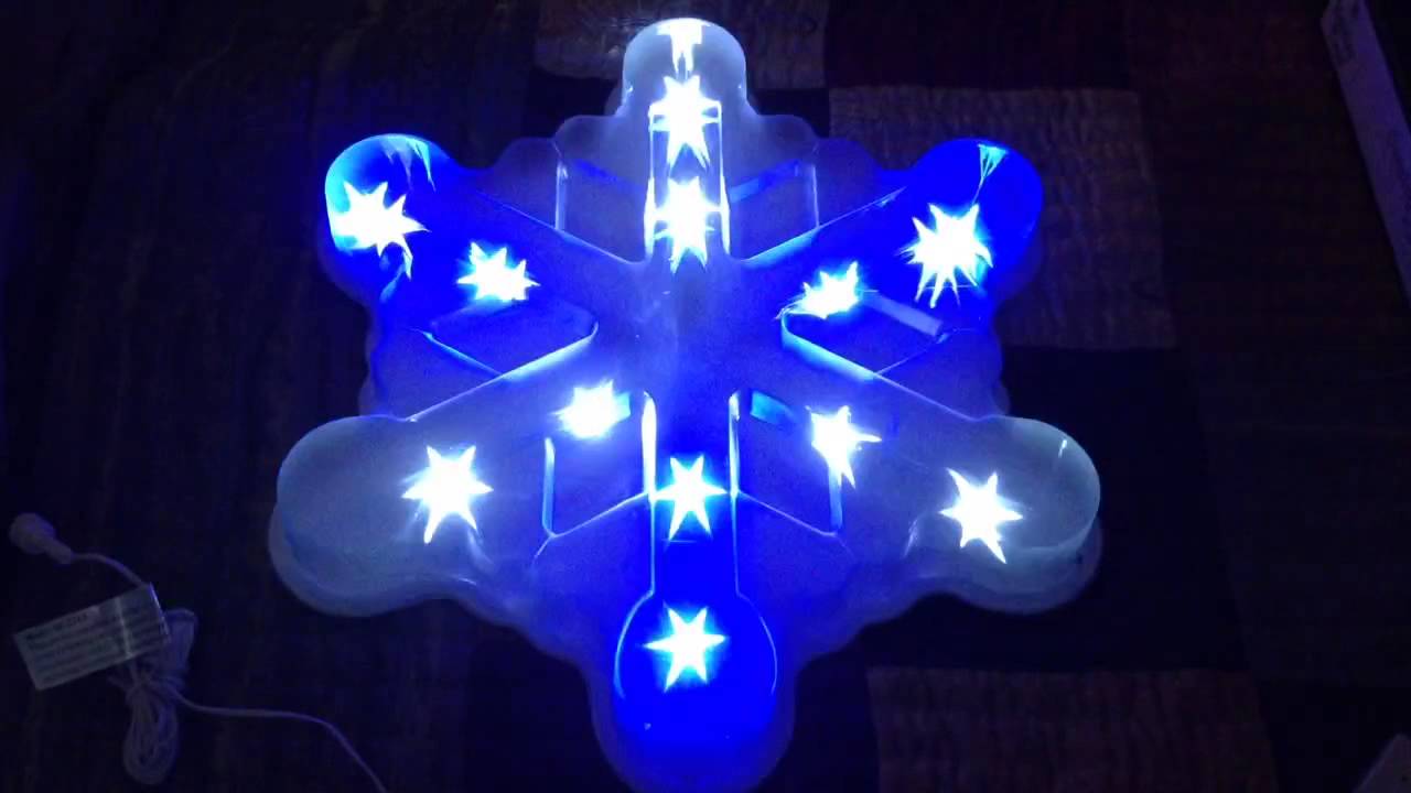 Holiday Time Dancing LED Light-Up Snowflake - YouTube