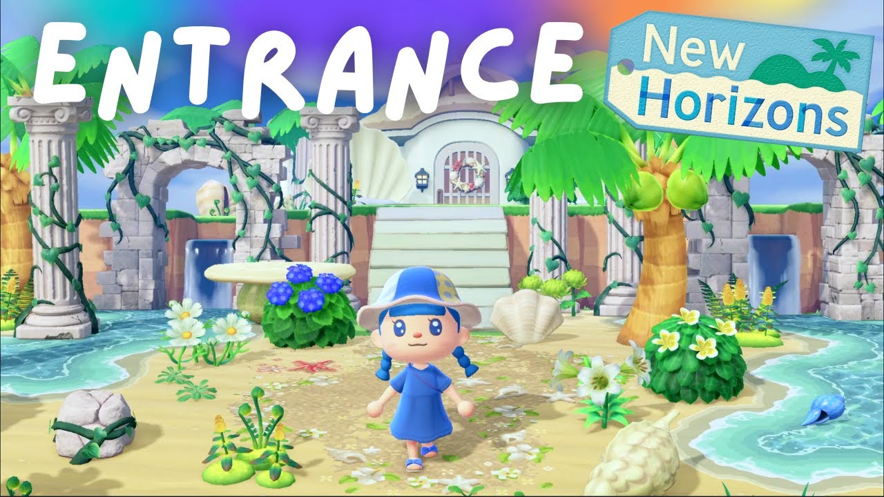 ATLANTIS Inspired Entrance | Tropical Island Design 🐚 Animal Crossing ...