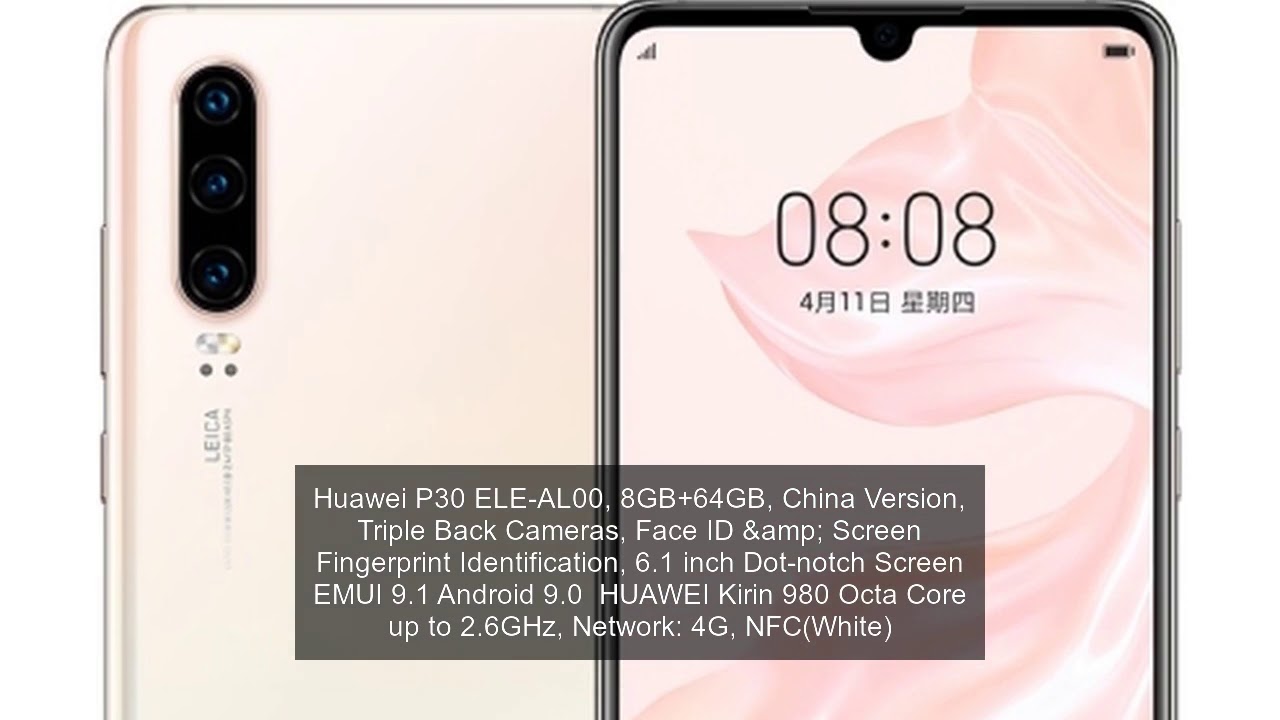 Huawei P30 ELE-AL00, 8GB+64GB, China Version, Triple Back Cameras, Face ...